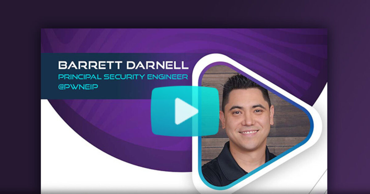 Bishop Fox | Bishop Fox Live Interview of Barrett Darnell at DEF CON…