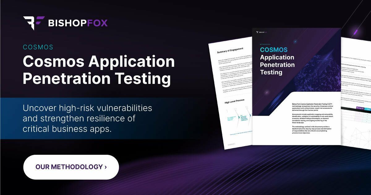Cosmos Application Penetration Testing Methodology | Bishop Fox
